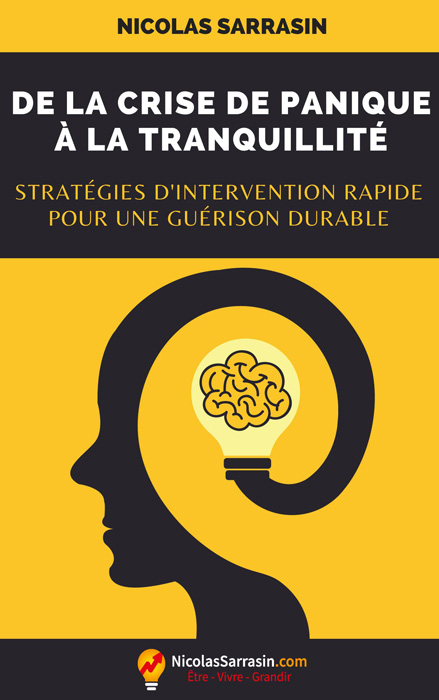 De la crise de panique à la tranquillité - Livre de Nicolas Sarrasin